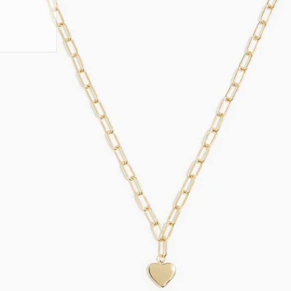 J. Crew Factory | Jewelry | New W Tags J Crew Chain With Heart Gold ...